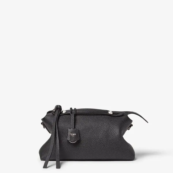 Fendi By The Way Soft Medium Black Cuoio Romano Leather Bag - [black]